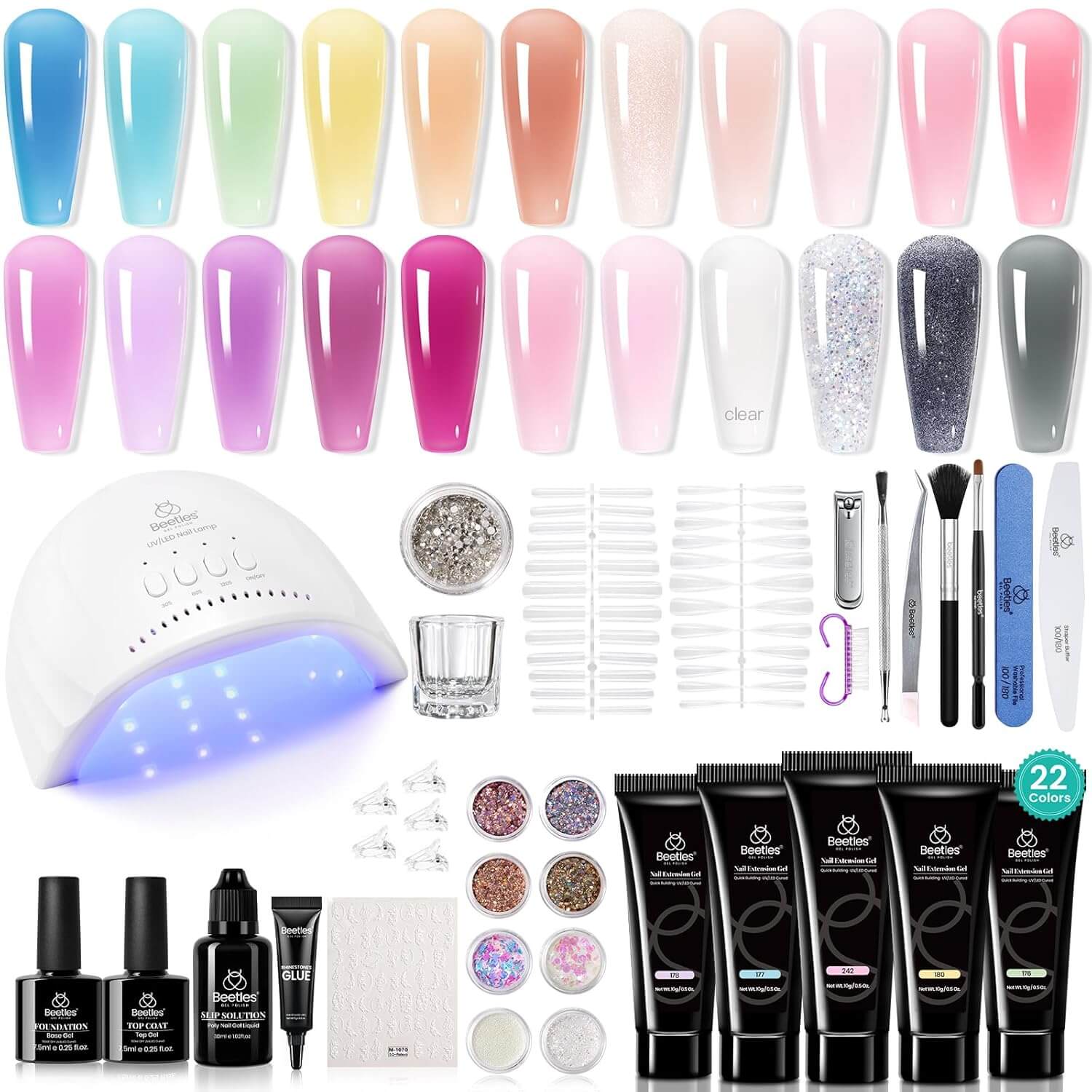 Premium Poly Gel Nail Extension Kits – NailSala