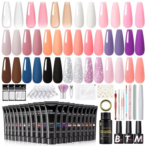 Poly Gel Nail Extension Kit - 20 Colours - First Come, First Win ...
